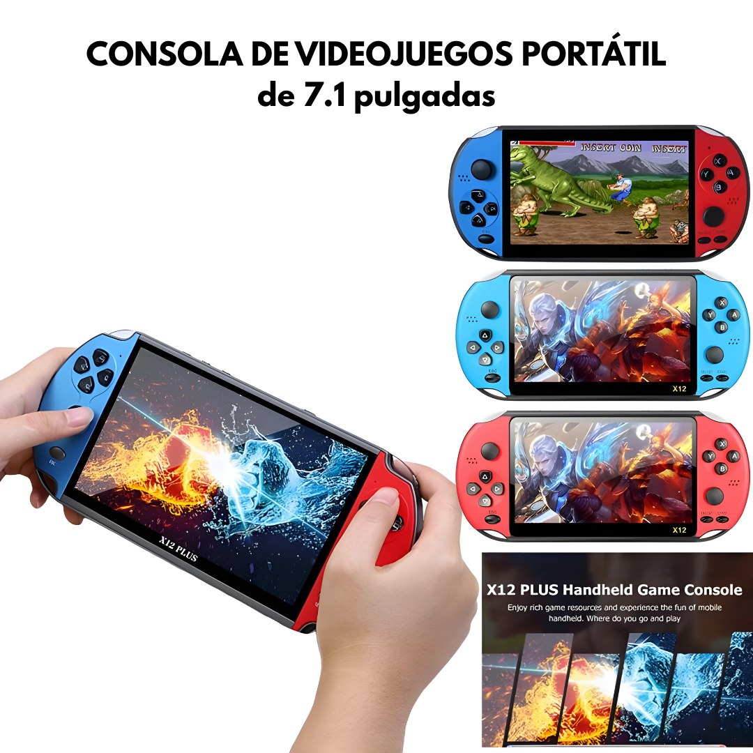 CONSOLA DE VIDEOJUEGOS X7 PLUS – Diversión portátil sin límites – GEASA ...