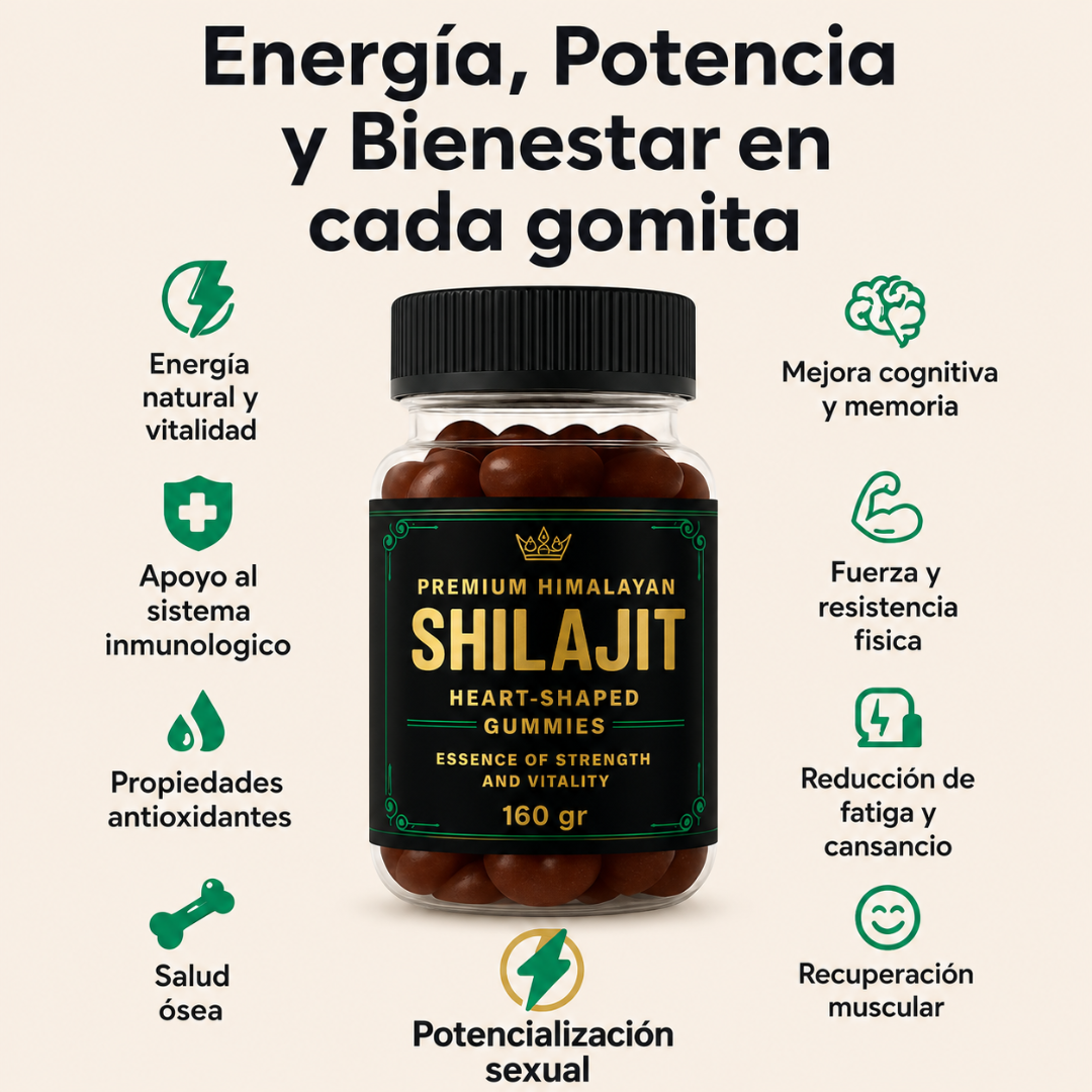 SHILAJIT GUMMIES – Fuerza, energía y vitalidad para rendir mejor cada ...