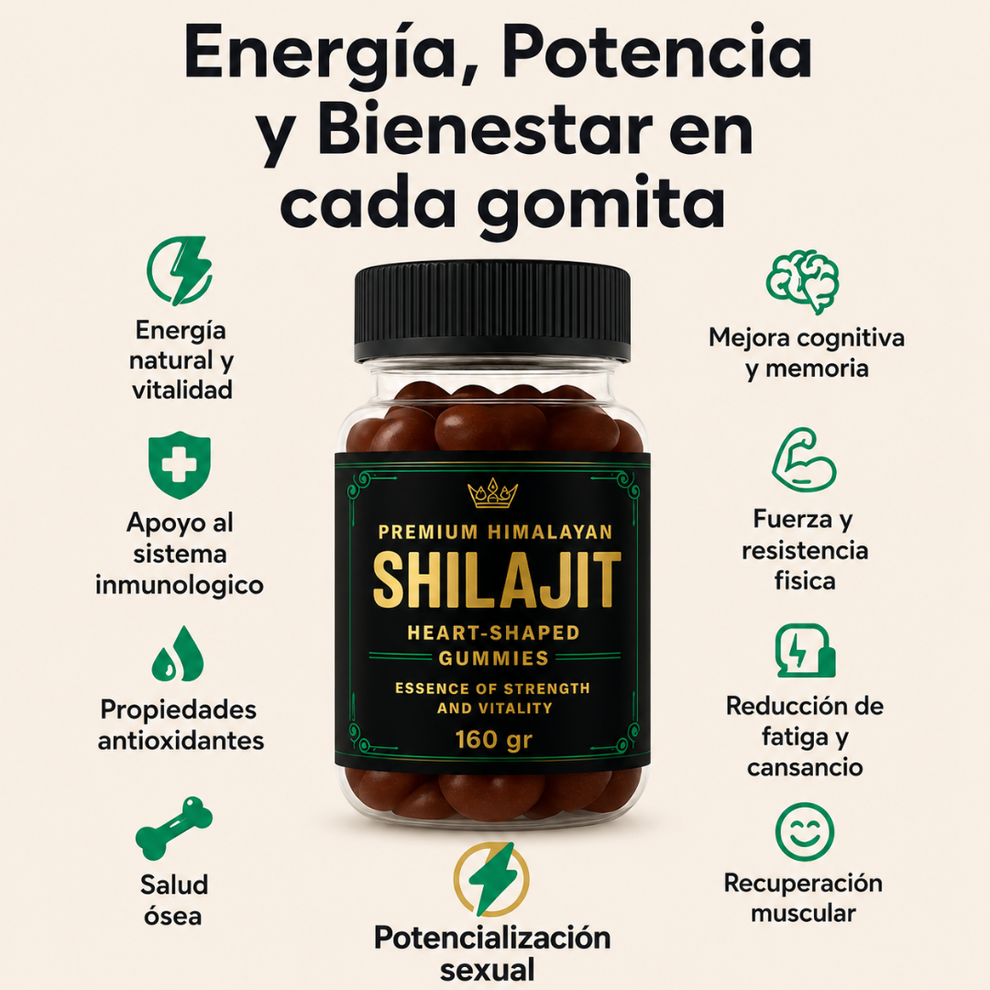 SHILAJIT GUMMIES – Fuerza, energía y vitalidad para rendir mejor cada ...